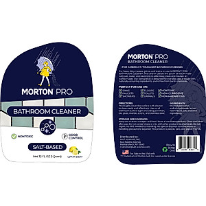 Morton Pro Bathroom Cleaner – Non-Toxic Fragrance-Free Bleach Alternative, Eco-Friendly, Child, Pet, and Fabric Safe, Perfect for Surfaces, Lab Tested, Salt-Based Cleaner | Made In USA (32 FL Oz)