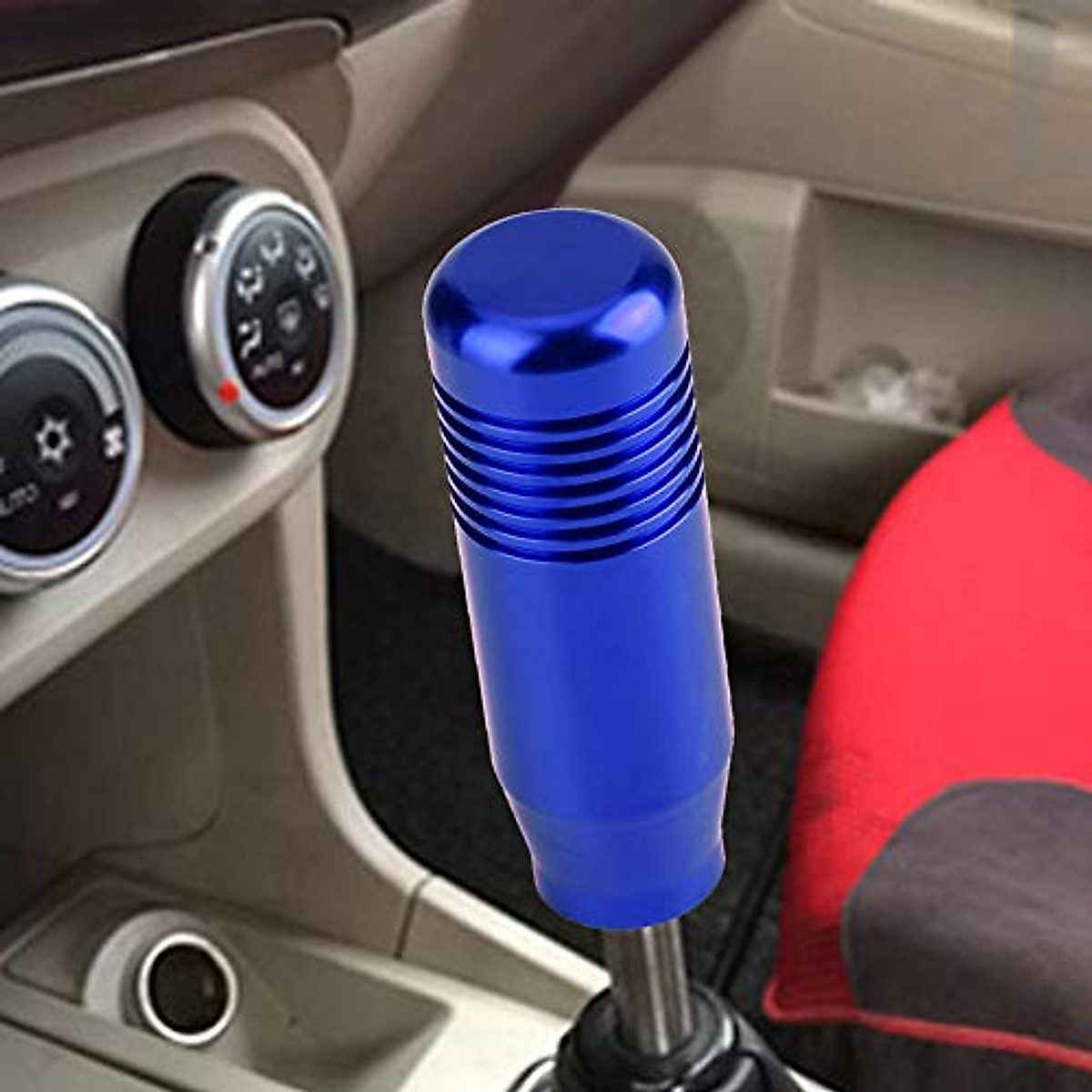 xuuyuu Gear Shift Knob,Aluminum Alloy Car Manual Gear Shift Knob 8.5cm Handle Shifter Head for Toy-OTA Hon-da Shifter Head Replacement (Blue)