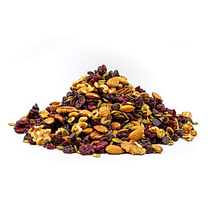 Mrs. Barr’s Natural Foods Trail Mix | Chocolate Chip | Superfood | Real Food Ingredients | Plant-Based Protein Snack | Camping, Hiking & Backpacking Food | Small Batch | Gourmet | 11 Ounces (3 Pack)