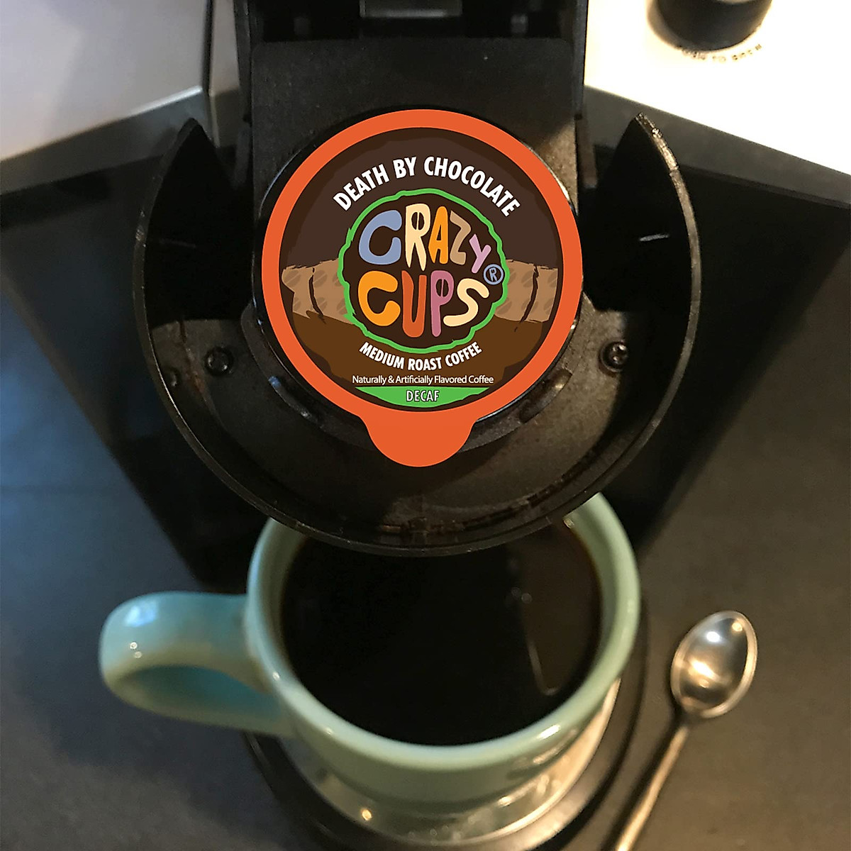 Crazy Cups Custom Variety Pack Decaf Coffee Single Serve Cups for Keurig K Cup Brewers, 40 Count