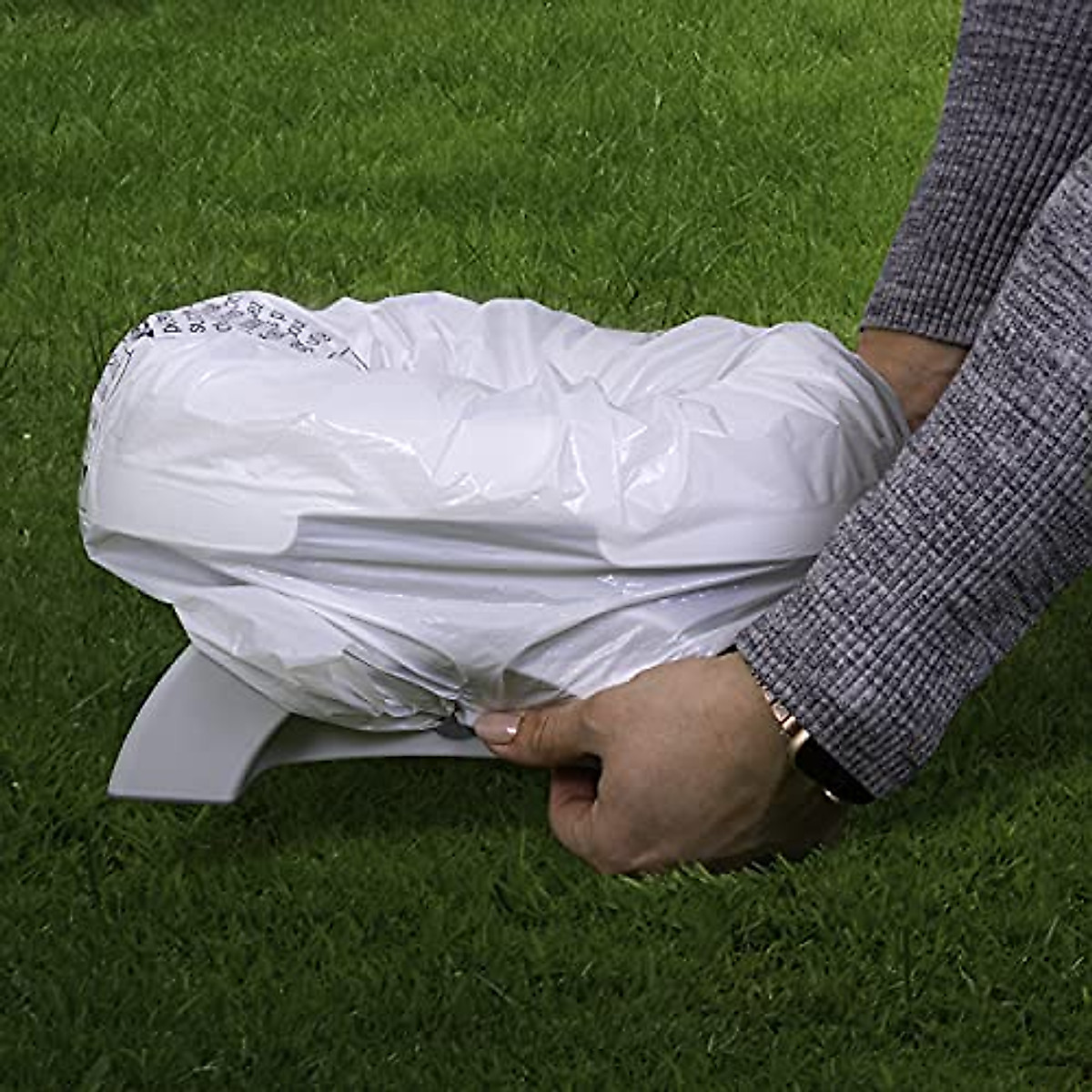 Summer My Travel Potty Deluxe - 2-in-1 Foldable Travel Potty for Toddlers Can Be Used as a Standalone Potty or as a Potty Ring for Adult Toilet w/Integrated Handles, Includes 12 Disposable Waste Bags