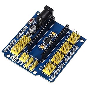 Diitao 4PCS for Nano I/O Expansion Sensor Shield Multi-Purpose Extension Sensor Shield Module Pin Header for Nano 3.0 Duemilanove 2009(Yellow)