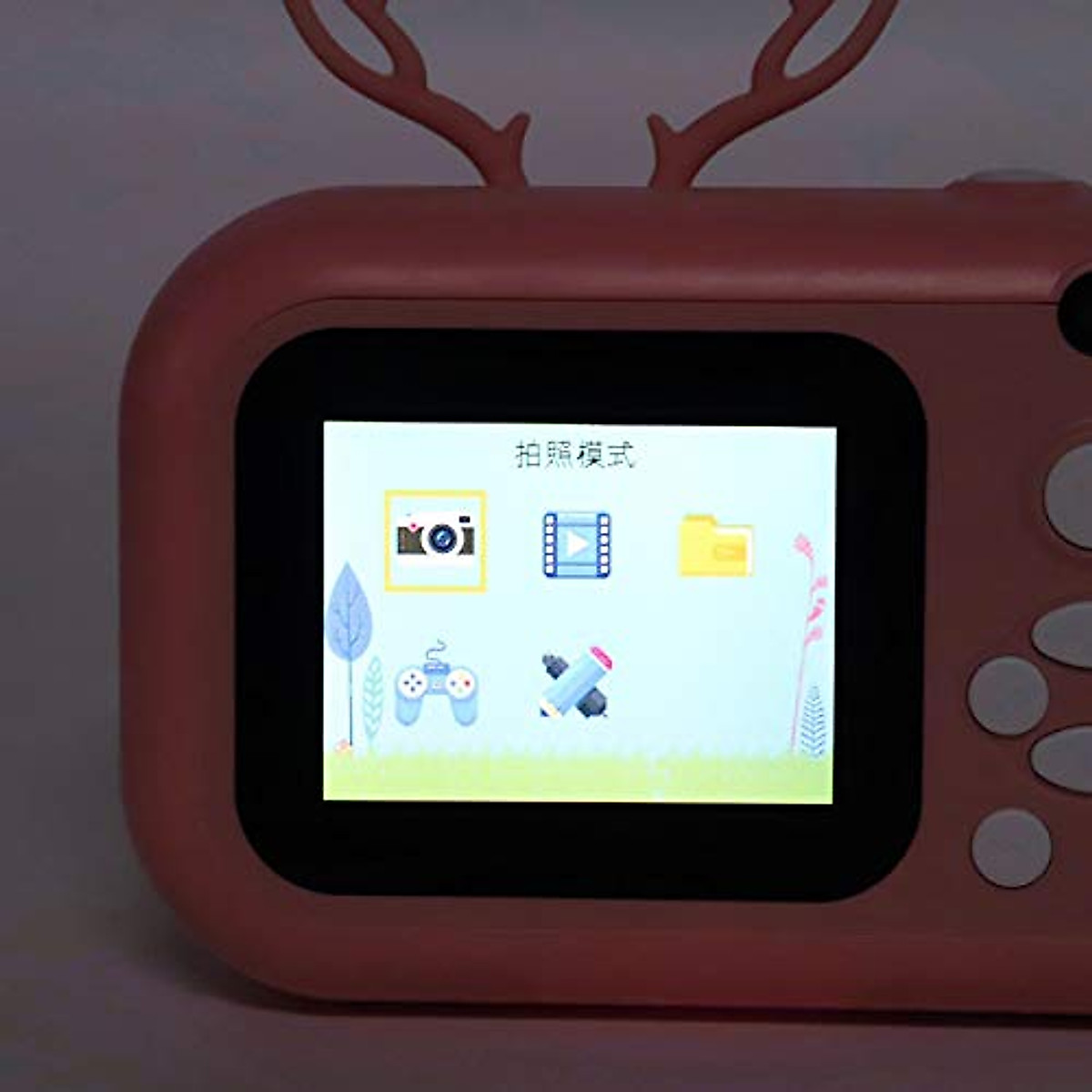 Agatige Print Camera for Kids, Children's Digital Zero Ink Video Camera Portable Thermal 1080P Twin Lens with 2.4in Screen 16G Toys Instant Camera Gift for 3-12 Years Old Kids(Pink)