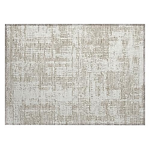Addison Rugs Chantille ACN895 Taupe 1'8" x 2'6" Indoor/Outdoor, Machine Washable, Easy Clean, Non Shedding, Bedroom, Living Room, Dining Room, Kitchen, Patio Rug