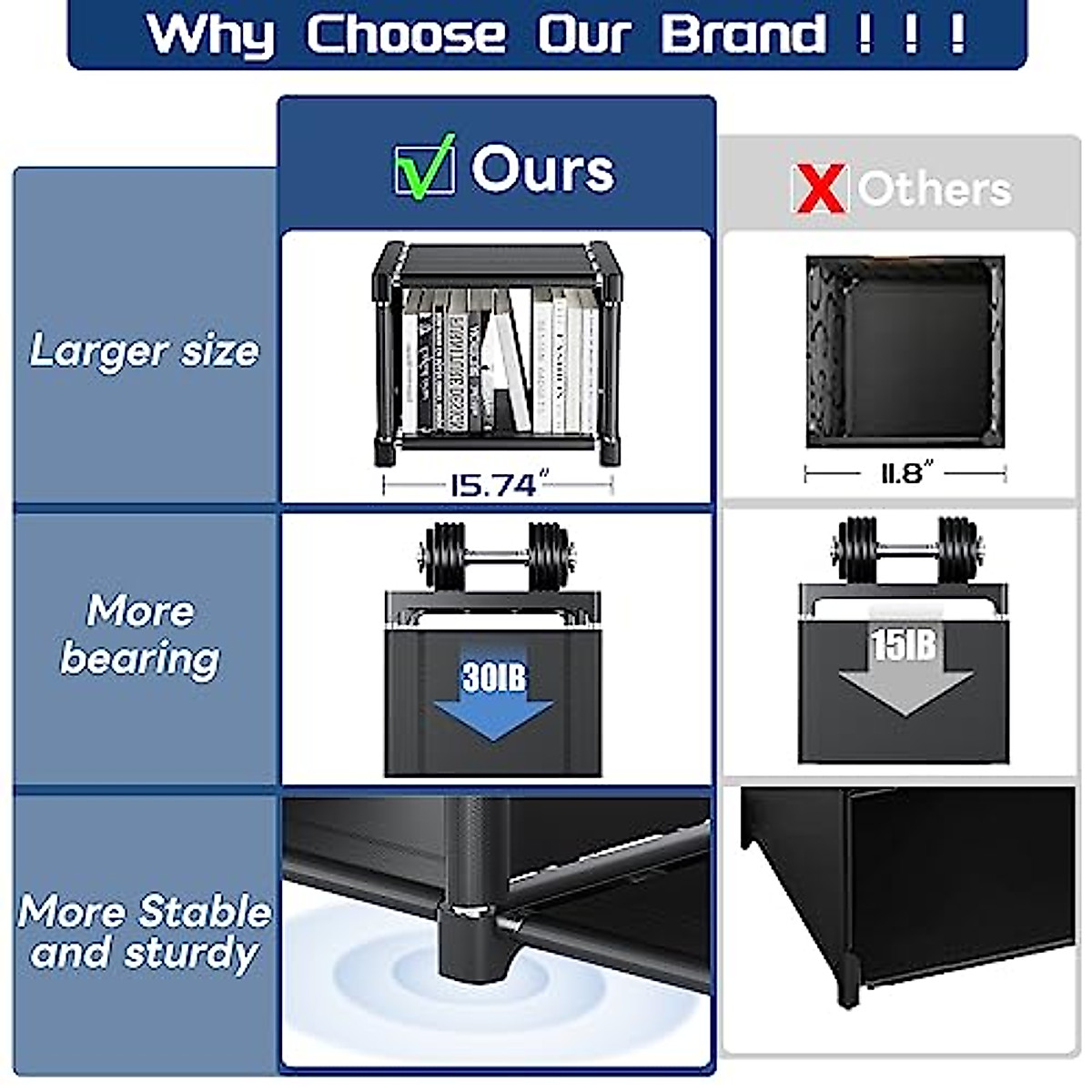 Mavivegue Book Shelf, 9 Cube Storage Organizer, DIY Bookcase, Metal Cube Bookshelf, Tall Book case for Bedroom, Living Room,Office, Closet Storage Organizer, Black Cubicle Storage Rack