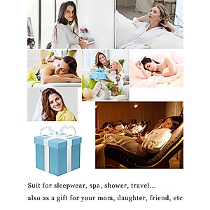 Artfasion Women Robes Long Soft Hooded Bathrobes Sleepwear Winter Warm Ladies Housecoat Gift Robe