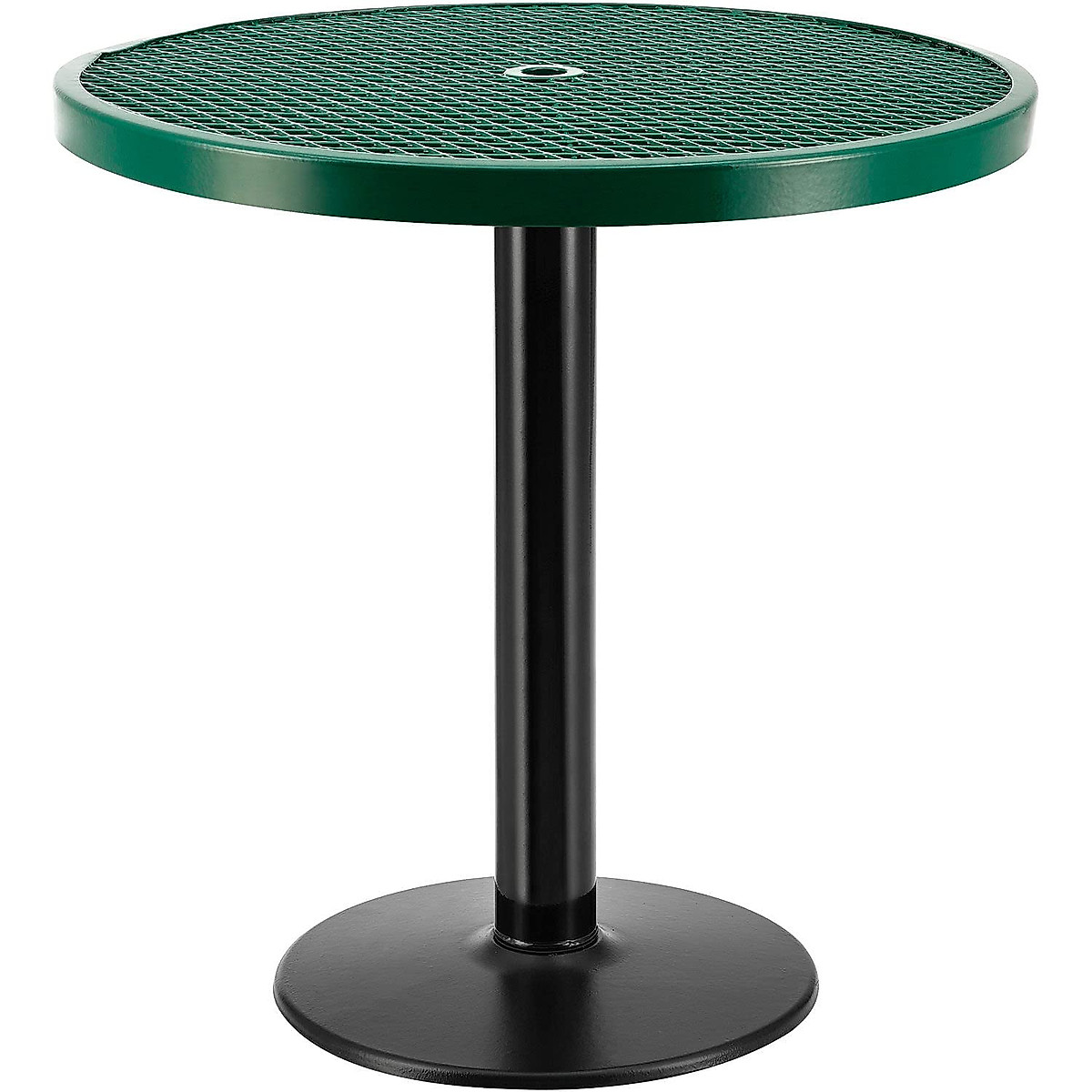 Global Industrial 36" Round Outdoor Counter Height Table with Pedestal Base, 36" H, Green