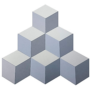 EZLALA 18 Pack Acoustic Panels High Density Diamond 3 colored White, Grey, & Dark Grey Sound Proof PET Noise Absorbing Sound Proof Wall Panels 6"x6"x0.5" Inch Thickness