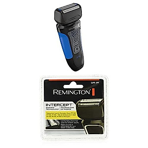 Bundle of Remington Comfort Series Foil Shaver for Men, Electric Shaver, Pop-up Trimmer, Blue,+ Remington SPF-PF Replacement Head and Cutter Assembly