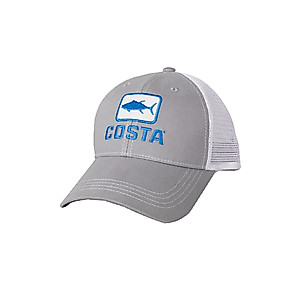 Costa XL Trucker Hat, Tuna, Gray + White