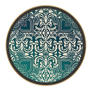 16-Piece Dinnerware Set, Round Dinner Plates , Dish set for 4,Scratch Resistant, Lead-Free, Microwave, Oven, and Dishwasher Safe