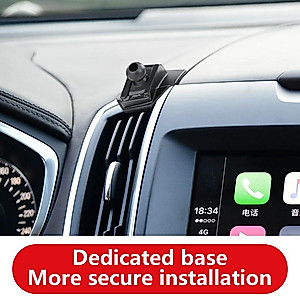 musttrue LUNQIN Car Phone Holder for 2015-2024 Ford Edge SUV Auto Accessories Navigation Bracket Interior Decoration Mobile Cell Phone Mount