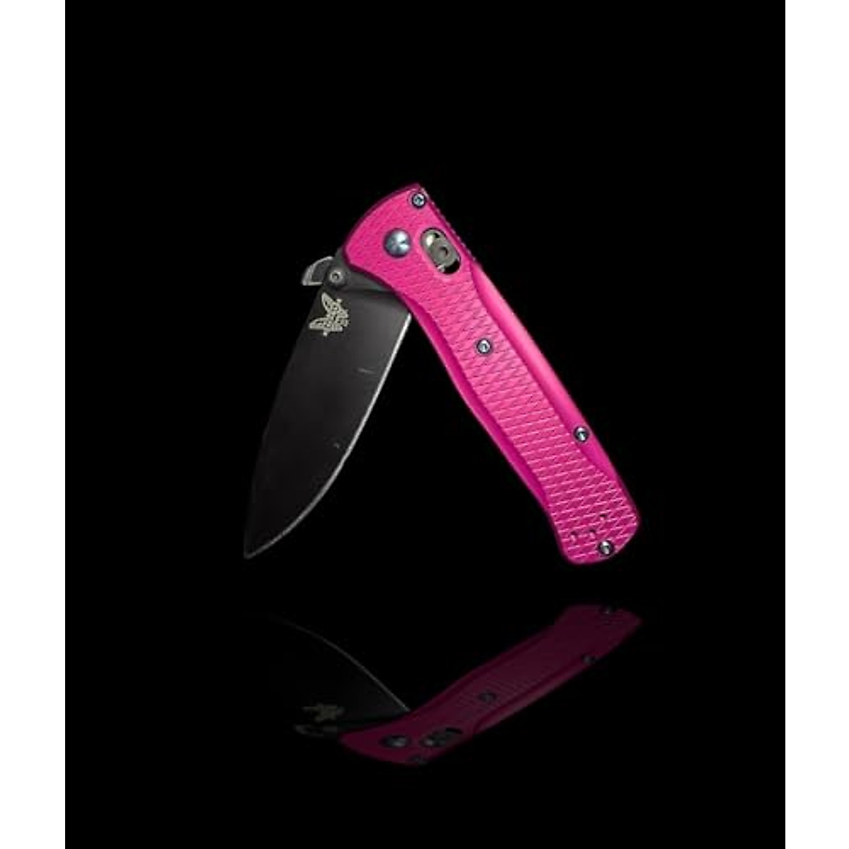 Hot Pink, Diamond, Billet Aluminum, Full Size Bugout, Scales, Gift for dad, Everyday Carry Knife Scales