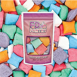 Freeze Dried Air Taffy Candy - Variety Fruit Flavors, 3.5oz | Strawberry, Melon, Cherry, Raspberry, Orange, Grape, Mystery | Crunchy Snack Sour Treat, Gift