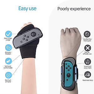 Leyu Smart Wrist Strap for Switch Just Dance 2025 2024 2023 2022 2021 2020 2019 Boxing Design More Fun to The Dance White