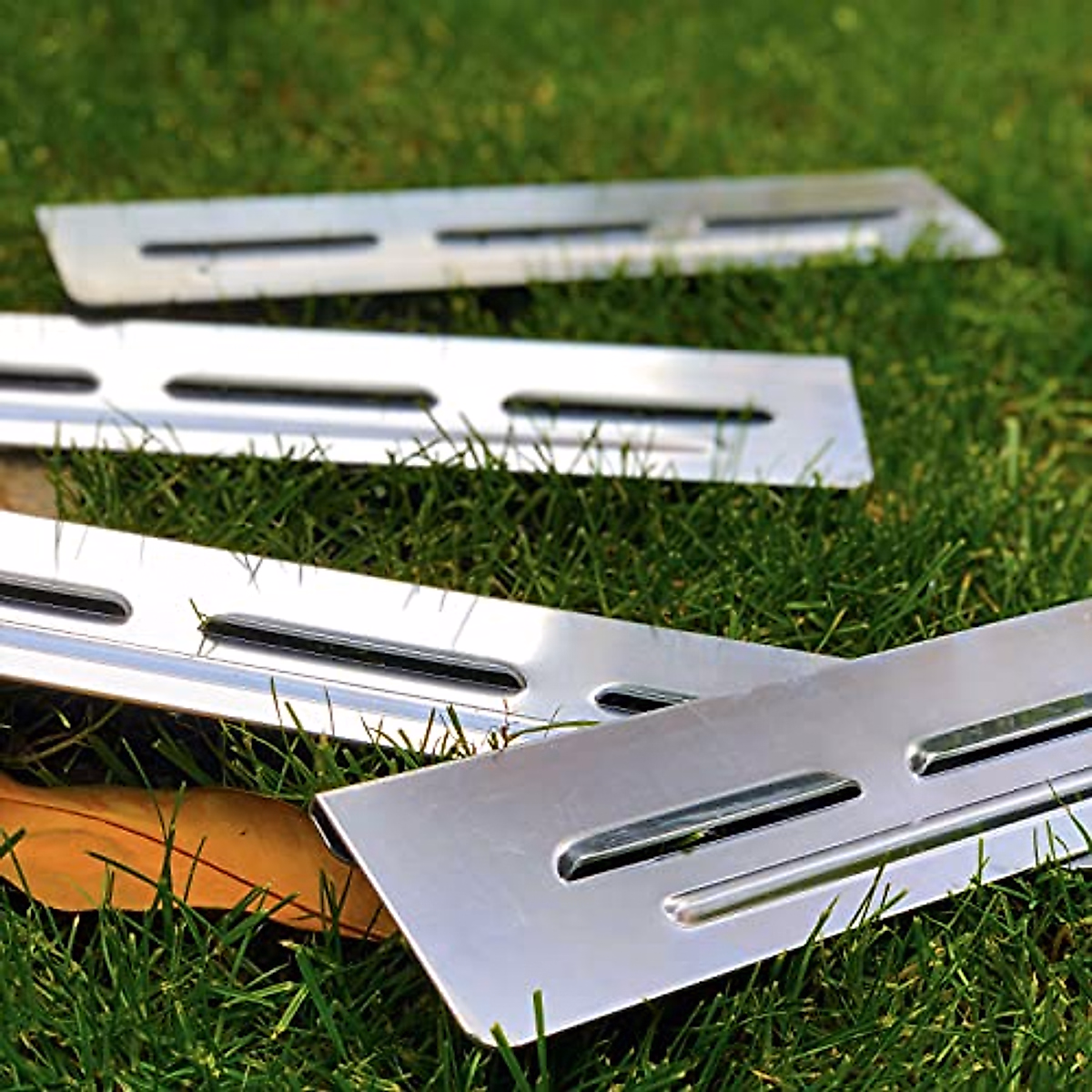 Hi Flame Set of 4 Wind Screen/Wind Guard Waterproof Aluminum Grill Accessories for Outdoor Cooking Fit for Blackstone Griddle and Other Griddle (Fit for 36" Griddle)