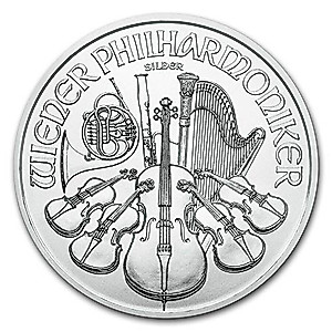 2021 AT Austrian Philharmonics Silver Coin 1 oz 999 Fine Silver 1.50 Euro Brilliant Uncirculated