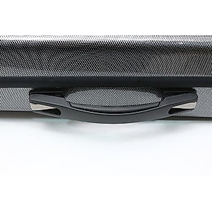 15/16 Inch Viola Case Hard Carbon Fiber Viola Box Strong Light Viola Bag (Black)