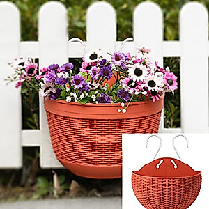 6 Inch White S Hooks, Large Vinyl Coated S Hooks Heavy Duty Non Slip Metal Closet Rod Hooks for Hanging Plants Outdoor Lights Jeans Clothes Bags Pot Pan Cups Tools - 4 Pack