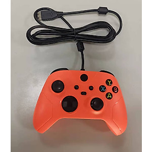 VISIONHMD Enhanced Wired Controller for Xbox Series X|S With 4 Remappable Buttons, 4 Motor Vibration sand 3.5mm Stereo Headset Jack, Compatible with Xbox One and PC/Laptop Windows7/8/10-Red