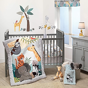 Bedtime Originals Mighty Jungle Musical Baby Crib Mobile, Multicolor