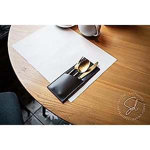 Custom Personalized Leather Cutlery Organizer-Utensil Holder, Utensil Organizer, Silverware Holder, Cutlery Holder, Spoon and Fork Holder, Silverware Sleeves, Flatware Holder, Cutlery Wrappers