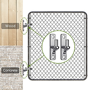 Insaga Cast Gate Hinges Heavy Duty, 304 Stainless Steel Wall Mount Gate Hinge with 5/8'' Pin, Durable Farm Gate Hinge, Non-Welded Fence Gate Hinge, Chain Link Fence Hinge, 2Pcs