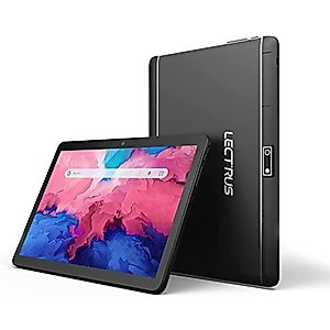 LECTRUS Tablet 10 inch Android 9.0 (GMS Certified), 32GB Storage, Quad Core Processor, 3G Tablet PC with Dual Sim Card Slots and Cameras, IPS HD Touchscreen, WiFi, Bluetooth, GPS, YouTube, Netflix