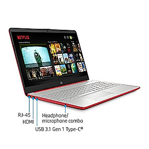 2021 HP Pavilion 15.6" HD Laptop Computer, Intel Dual-core Pentium Processor, 16GB RAM, 512GB SSD, HD Webcam, Intel UHD Graphics 605, Bluetooth, USB-C, HDMI, Win 10, Red, 32GB SnowBell USB Card