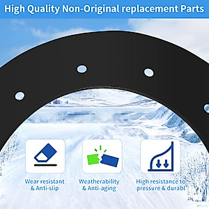 Rubber 302565MA Snow Thrower Paddle - Augymer Snow Blower Replacement for Craftsman Murray Snowblower