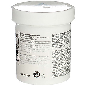 Almay Longwear and Waterproof Eye Makeup Remover Pads, 80 Count (Pack of 4)