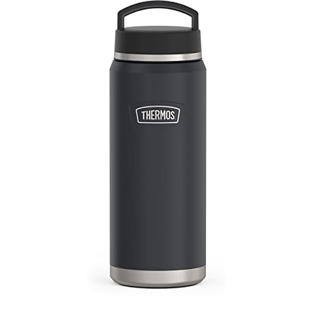 ICON SERIES BY THERMOS Stainless Steel Water Bottle with Screw Top Lid, 40 Ounce, Granite