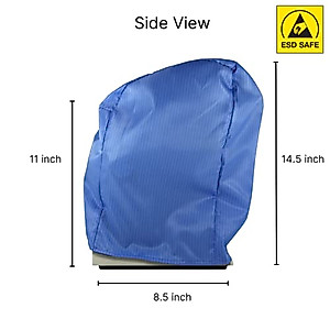 ESD Safe Microscope Dust Cover, Blue Cotton Fabric, BoliOptics MA02024102