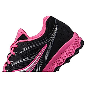 Saucony Cohesion Tr14 Lace to Toe Sneaker, Black/Pink, 2 US Unisex Big Kid