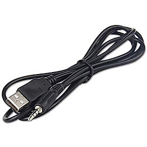 ZIMRIT 3ft USB to 3.5mm Aux Adapter Cable, Data Transfer, Black