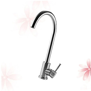 Faucets for Bath Sinks Vessel Faucet Vessel Sink Faucet Waterfall Spigot Bath Tub Faucet Stainless Steel Water Tap Kitchen Water Faucet Home Water Faucet Silver Container Tub