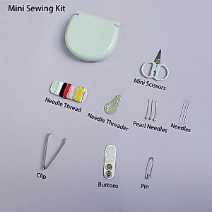 2 Pack Mini Sewing Kit, Portable Sewing Kit, Portable Travel Sewing Box Kit, Heart-Shaped Mini Sewing Box, Mini Travel Sewing Kit, Sewing Kit Travel Mini, Travel Sewing Kit Mini