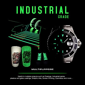 KP Pigments Kryptobright Green Glow in The Dark Pearlescent 100% Pure Fine Powder - Naturally Pigmented Multipurpose DIY Arts and Crafts, Dye, Cosmetics, Epoxy Resin, Paint, and More! 25 Grams