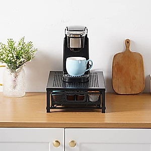Mknana K-Cup Coffee Pod Storage Drawer,K Cup Holder for Counter,Black