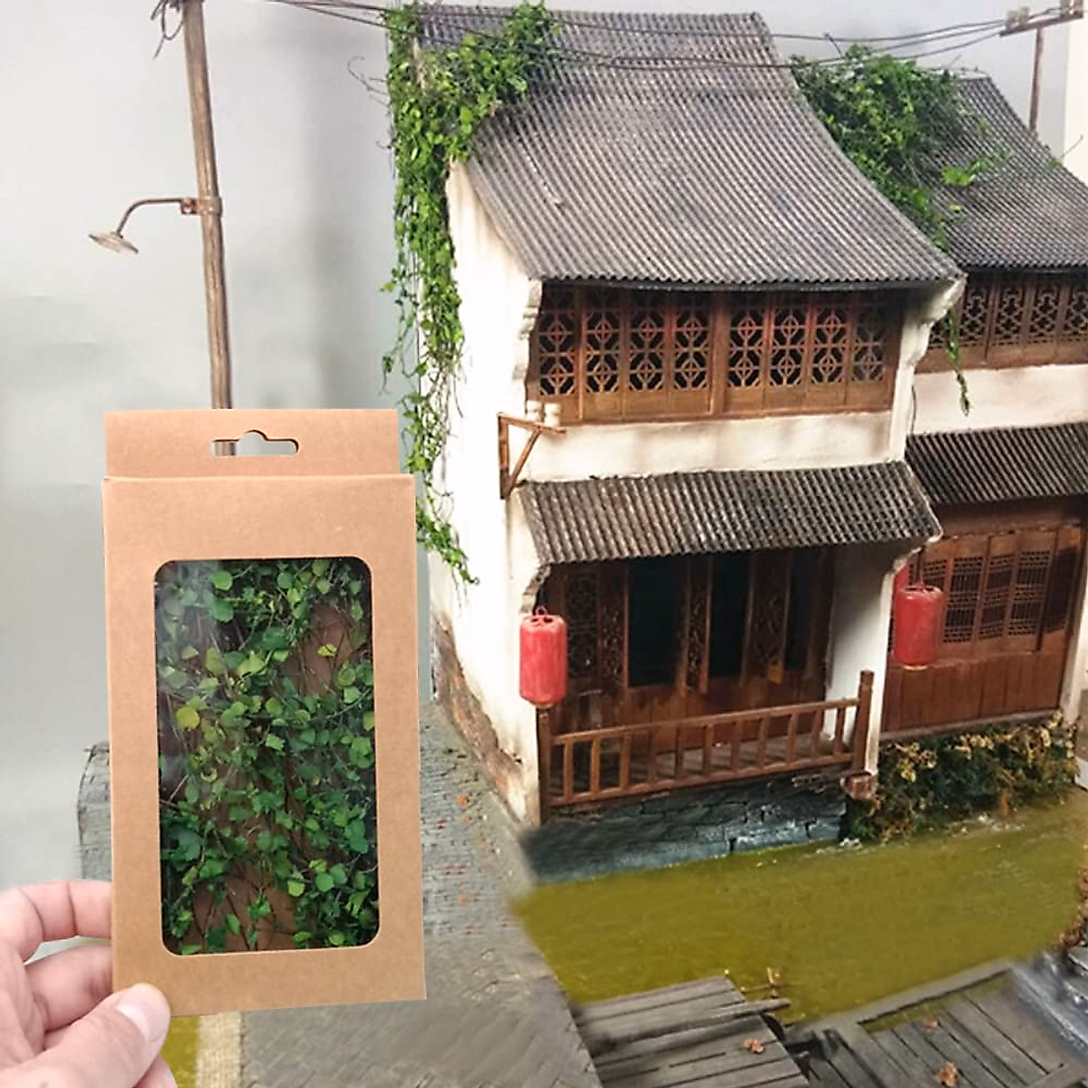 Realistic Miniature Vines Simulation Vine for DIY Mini Model Railway Fairy Garden Architecture Diorama Scenery Landscape Layout