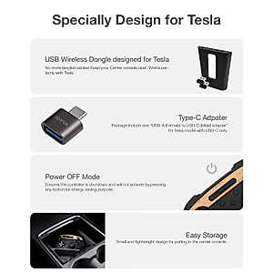 Jowua Multi-Device Wireless Controller Compatible for Tesla Model 3/Y/S/X/cybertruck Compatible for Switch, one controller set, SPECIAL PROGRAMMED and DESIGN FOR TESLA, Compatible for T (BLACK) [nintendo_switch,windows,ios,android]