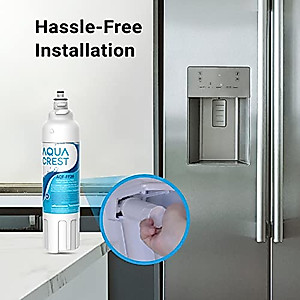 AQUA CREST ADQ73613401 Refrigerator Water Filter, Replacement for LG® LT800P®, ADQ73613402, ADQ73613408, ADQ75795104, 46-9490, LSXS26326S, LMXC23746S, LMXC23746D (Pack of 3)