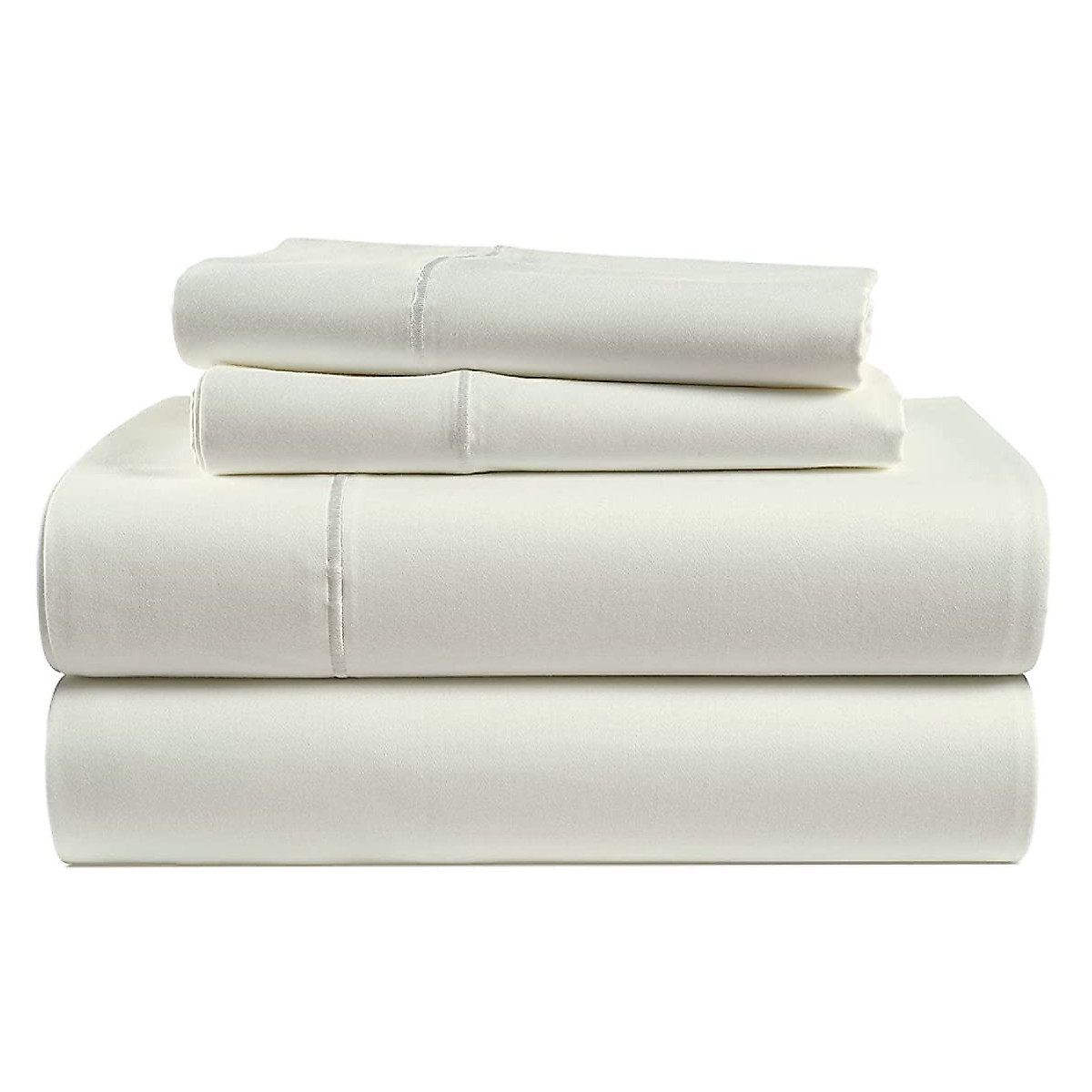 Luxora Bedding Heavy Wight 100% Egyptian Cotton, 1000 Thread Count Sheet Set Full Size Ivory Bed Sheets,8 Inches Deep Pocket