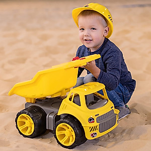 Smoby: Big Power Worker Maxi Truck, Ride on, Load Capacity up to 55 Pounds, Tires are Made of Soft Material, Box Tilts for Easy Unload, For Ages 3 and up