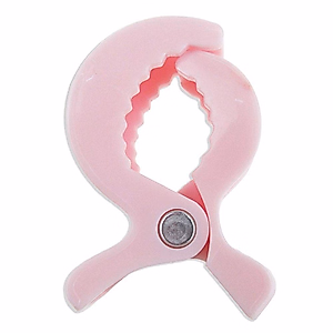 5pcs Candy Color Pram Stroller Clips, Stroller Pegs Clips Seat Cover Blanket Clips Plastic Universal Clip Car Organizer Accessories(Pink)