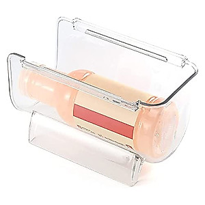TIST Wine Bottle Storage Rack Refrigerator Stackable Organizer Clear Shelf Bottle Storage Rack Beer Wine Bottle Holder