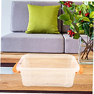 Multicolor Storage Bins with Lids - 5 Pack Small Cubby Bins Stackable Plastic Containers for Classroom Book Bin Toy Organizers