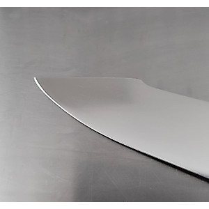 Miguel Raya's COOKING WITH FIRE 8 Inch Chef's Knife High Carbon 7Cr17MoV Stainless Steel With Pakkawood Handle Multipurpose Chef Knives For Home Kitchen, Camping and Outdoor BBQ