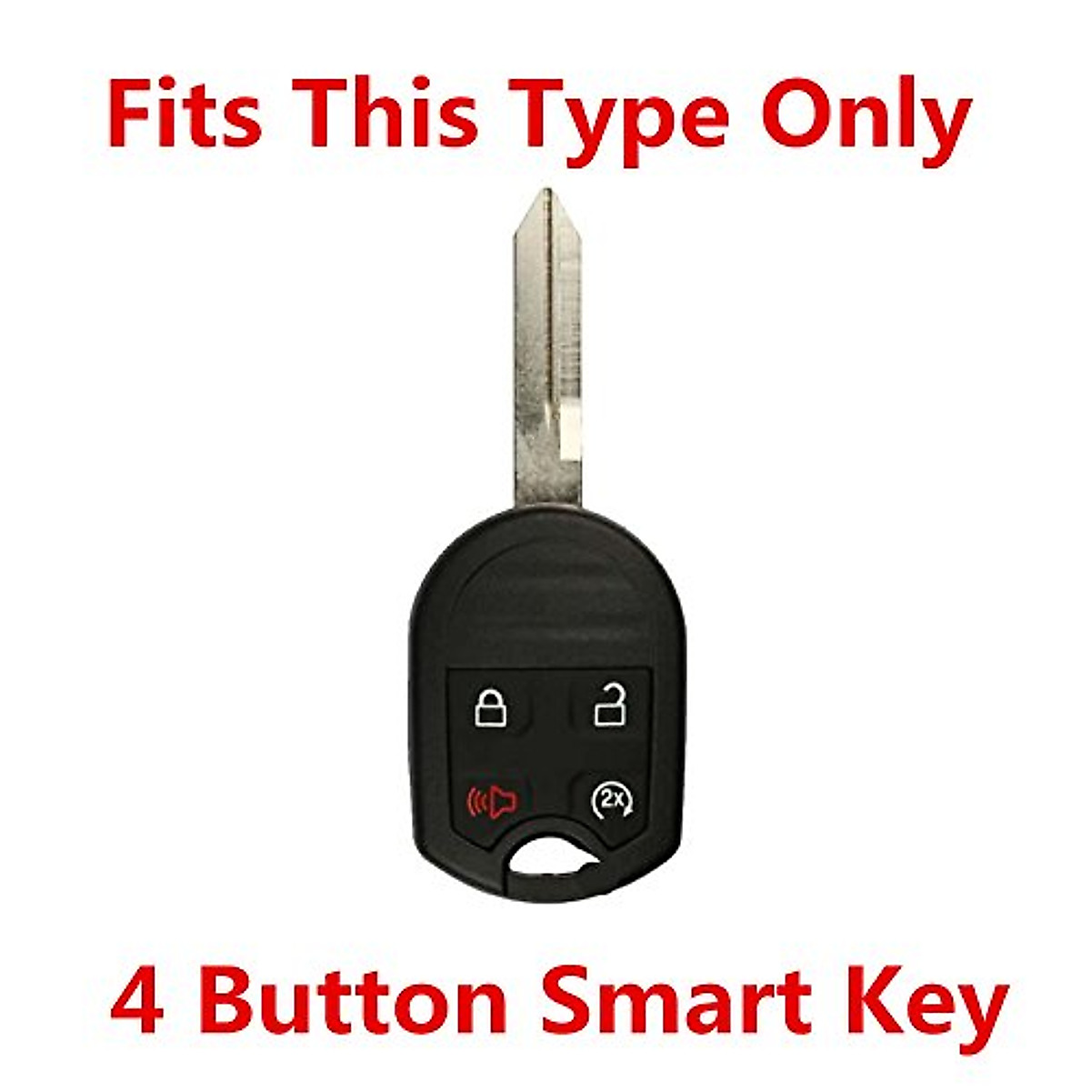 Rpkey Silicone Keyless Entry Remote Control Key Fob Cover Case protector Replacement Fit For Ford Expedition F150 F250-350 Lincoln Navigator 164-R8073 CWTWB1U793