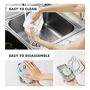 Tourdeus Formula Container - 1700ml Pop Top Milk Powder Container, BPA-Free Airtight Formula Dispenser with Scoop and Scraper 600g Clear